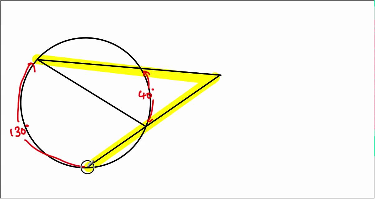 Circle Geometry angles by chords