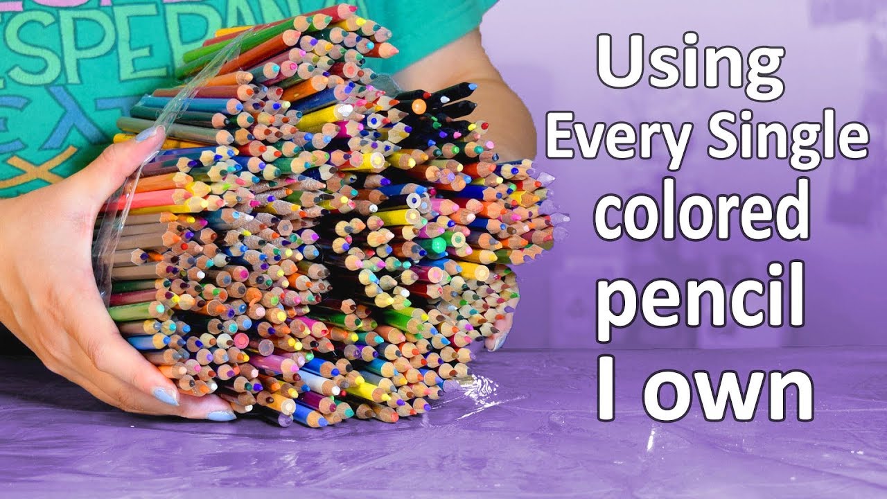 Using EVERY SINGLE Color Pencil I Own on ONE Drawing