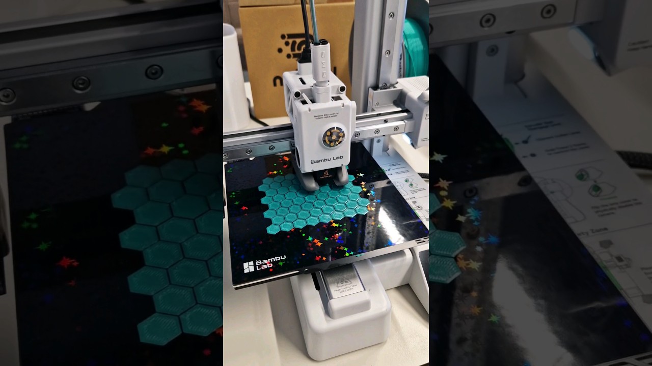 Testing Bambu Lab Galaxy 3D Effect sheet with A1 and Nobufil PETG #3ddruck #3dprinting #nobufil