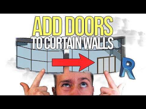 How to Add a Door or Window to Curtain Wall in Revit