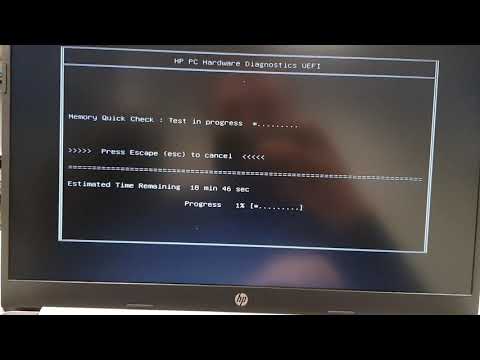 How to run diagnostic check on HP laptop and test memory