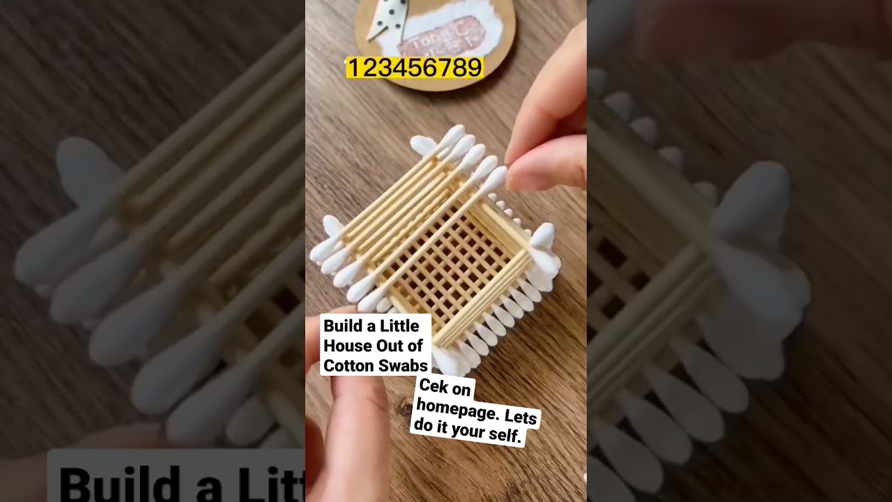 Build a Little House Out of Cotton Swabs. Do you brave to challenge it?