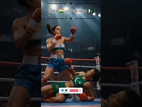India vs Pakistan Boxing Showdown 🥊🇮🇳🇵🇰 #ai #india #pakistan #indvspak #kahani #shorts