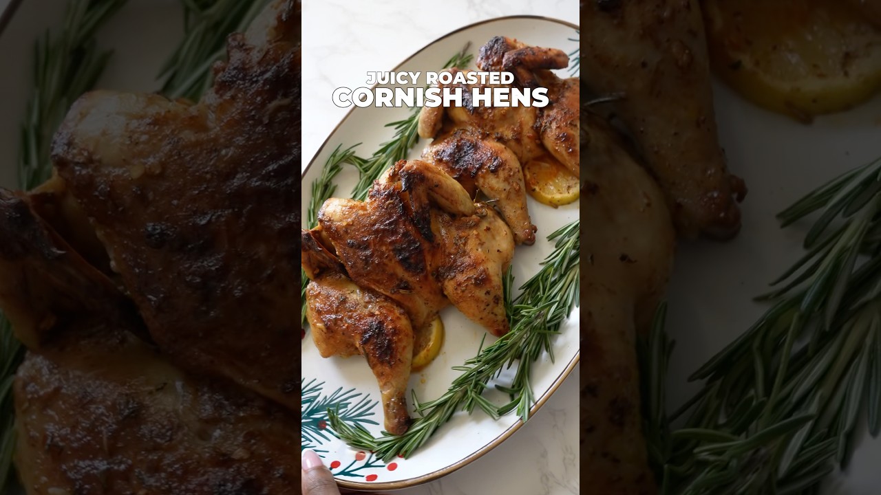 SMALL BATCH HOLIDAY SERIES: ROASTED CORNISH HENS #recipe #thanksgiving