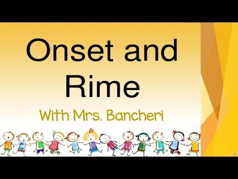 Kindergarten Onset and Rime -Week of 5/26/2020