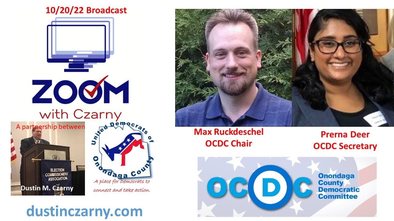Zoom with Czarny:  New Leadership at Onondaga County Democratic Committee