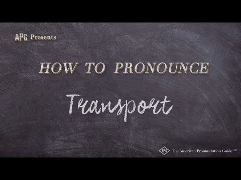 How to Pronounce Transport (Real Life Examples!)