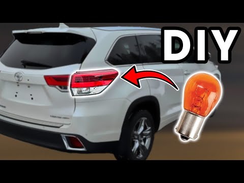 How to Replace Rear Turn Signal Bulbs on a 2001-2024 Toyota Highlander ...