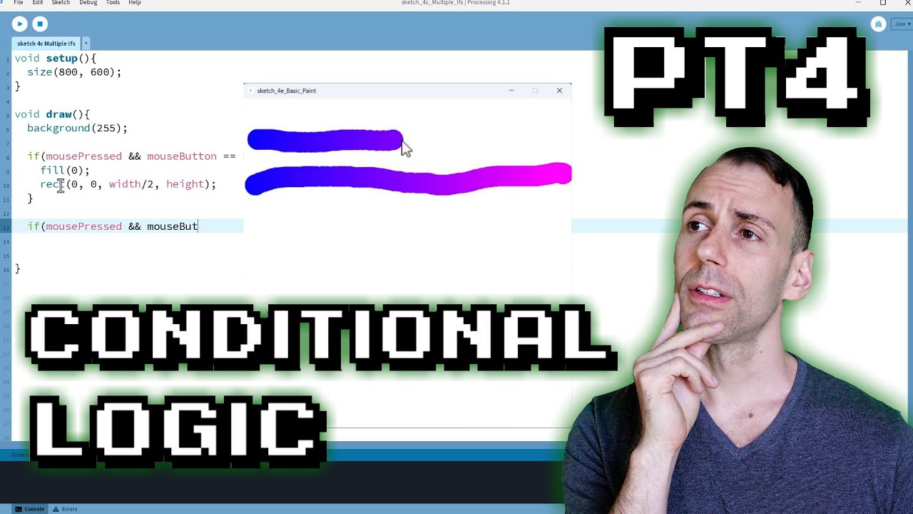 Programming in Processing (JAVA) for Beginners - Part 4