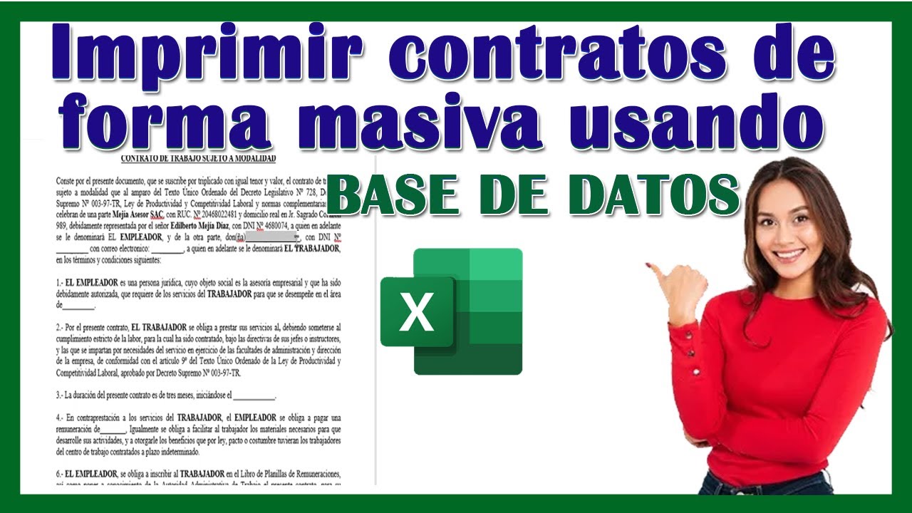Print contracts in bulk using an Excel database