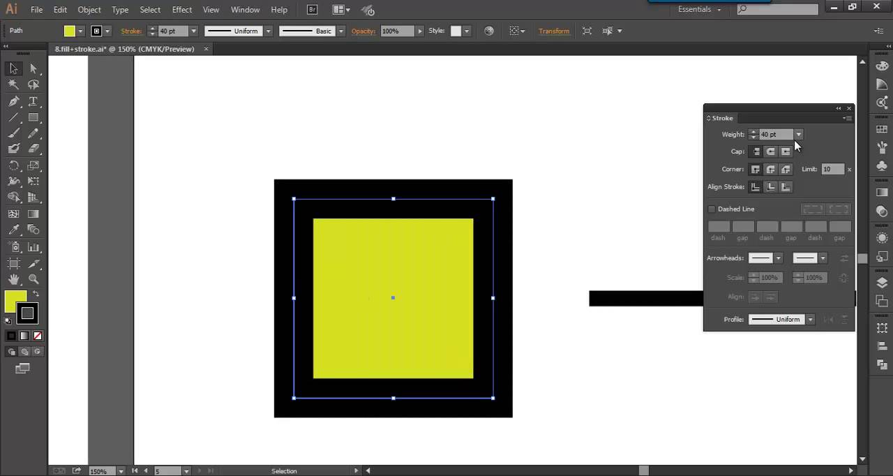08 01 fill stroke | Adobe Illustrator CC