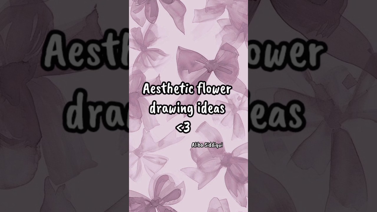 Aesthetic flower drawings ideas #youtube shorts #drawing #aesthetic #flowers