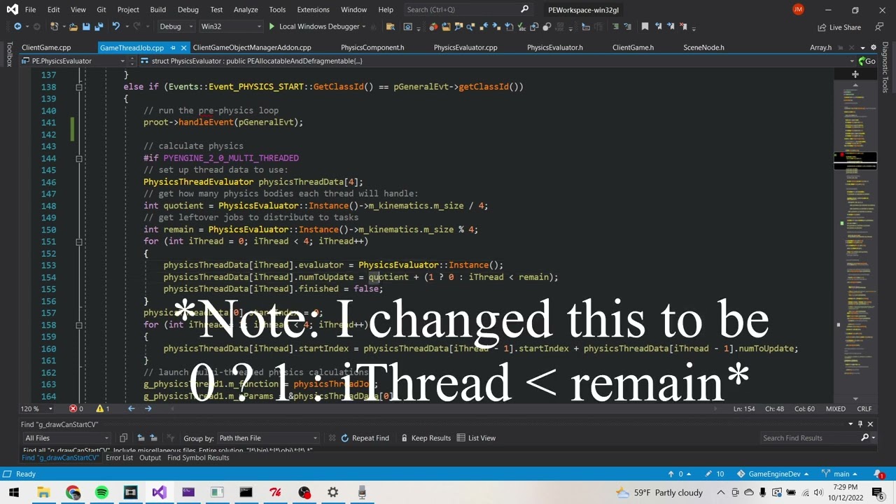 Multi-Threaded Physics Engine Demo