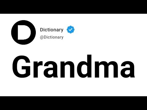 Grandma Meaning In English