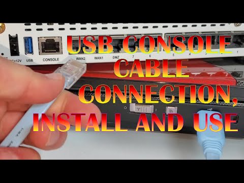 USB Console Cable - Connection, Install and Use - 2022