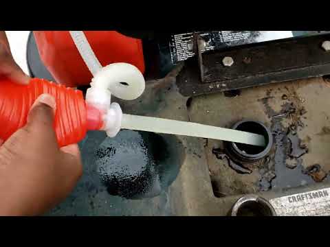 How to Pump Gas out of a Riding Lawn Mower Craftsman Murray Troy Bilt MTD