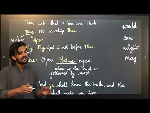 Difference between Thy and Thine in Archaic English
