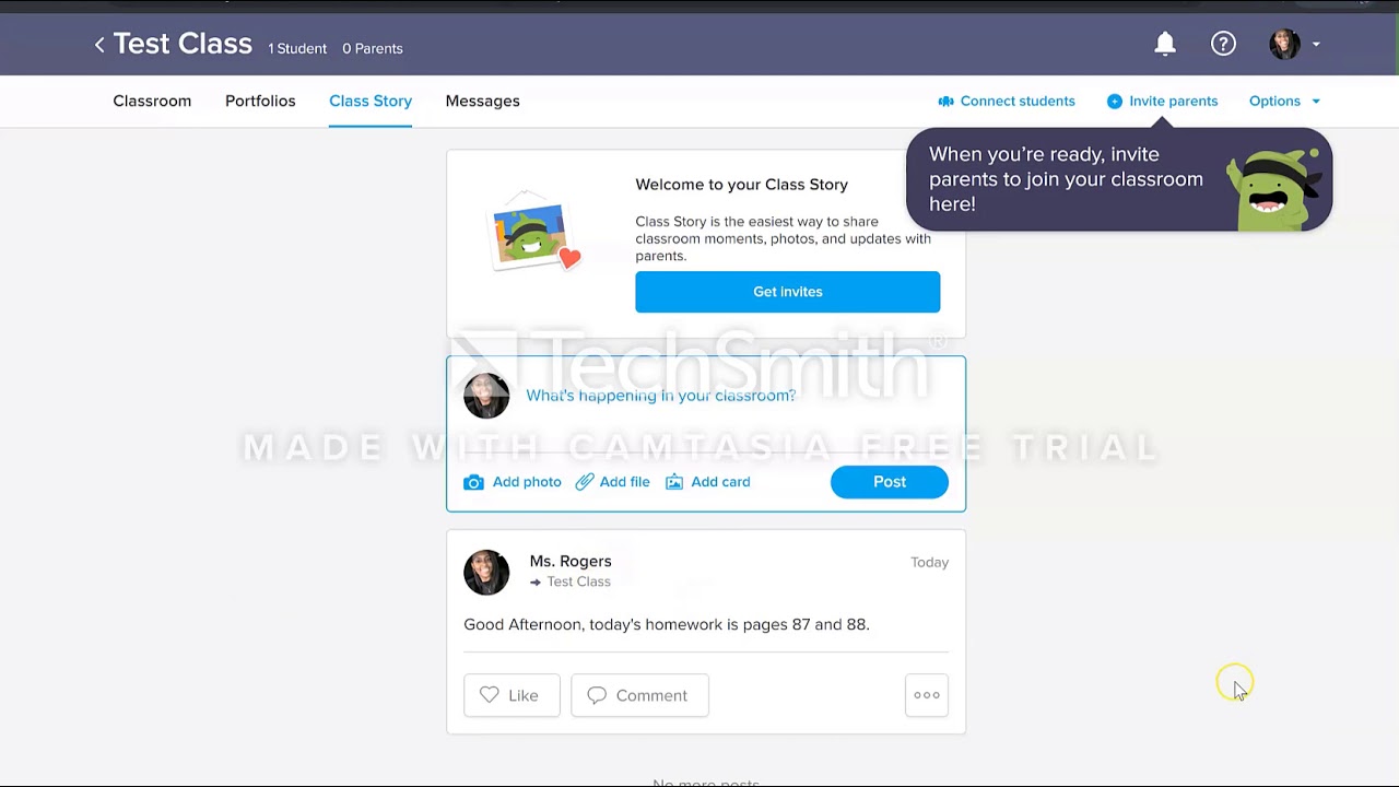 Distance Learning Lesson: ClassDojo