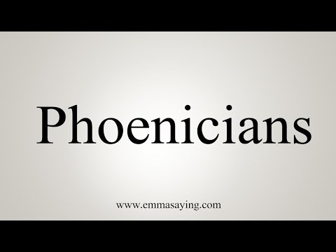 How To Say Phoenicians