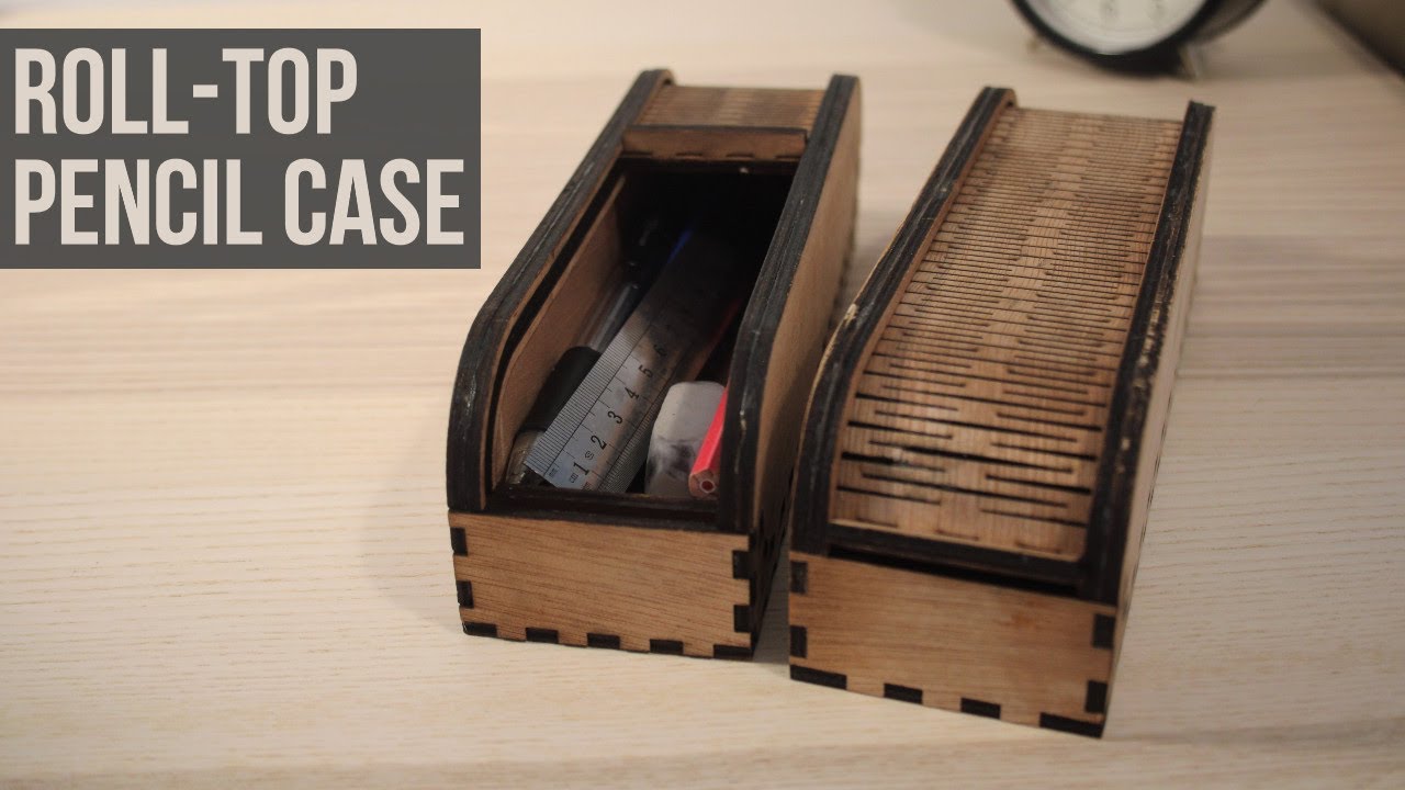 Laser Cut Roll Top Pencil Case | Free Files Included