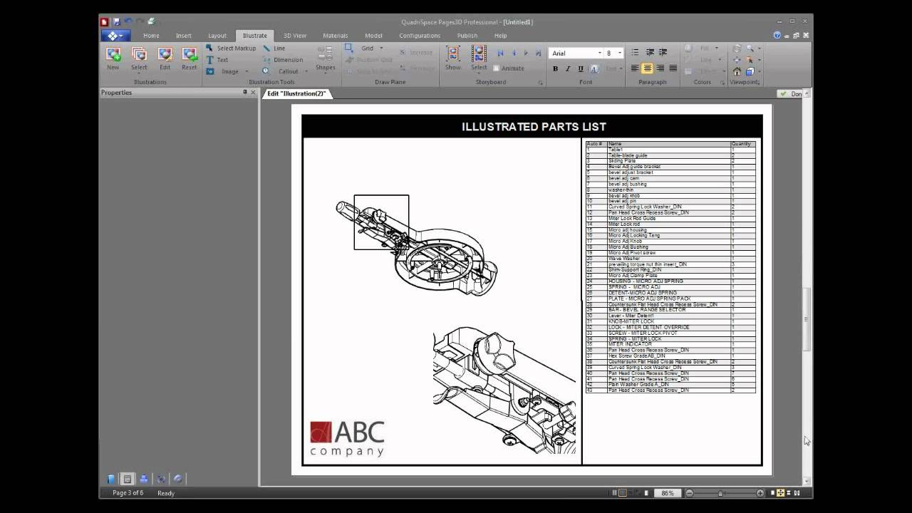 Illustrated Parts Lists from 3D Models