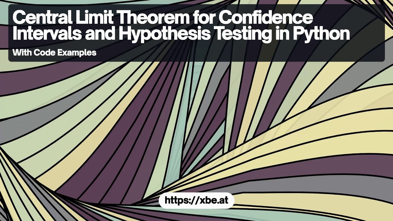 Exploring the Central Limit Theorem for Confidence Intervals and Hypothesis Testing in Python