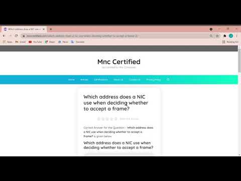 Which address does a NIC use when deciding whether to accept a frame?