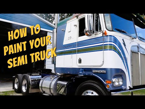 How to paint a SEMI TRUCK Kenworth K100 Chevy C90/GMC 9500