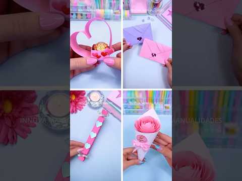 Manualidades de papel para regalar 💖 Ideas para regalo #diy #manualidades #ideas #regalo