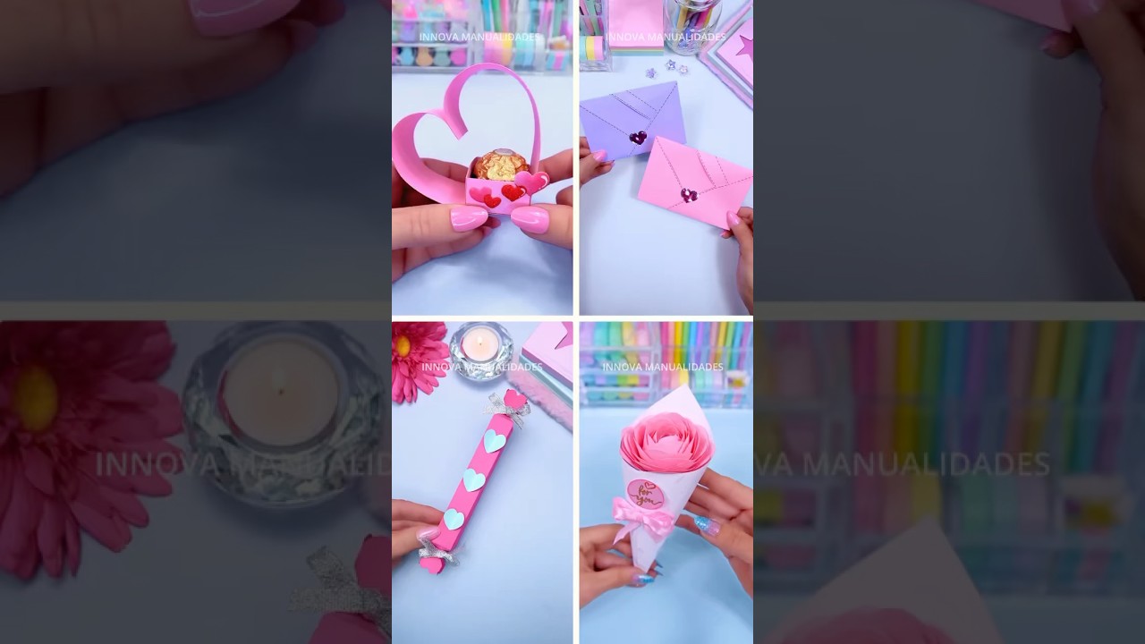 Manualidades de papel para regalar 💖 Ideas para regalo #diy #manualidades #ideas #regalo