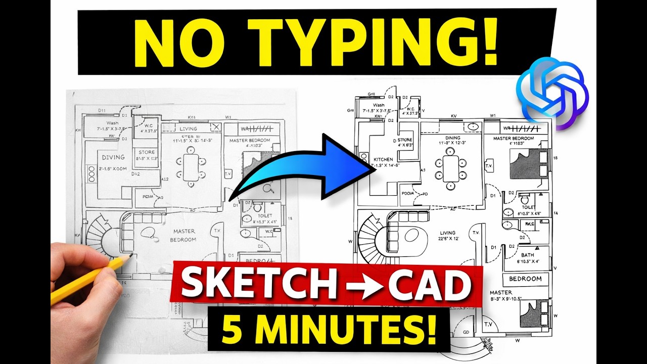 Stop Typing Dimensions! Use This ChatGPT + AutoCAD Trick 💡