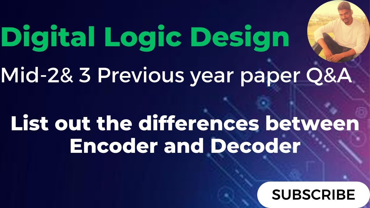 List out the differences between Encoder and Decoder | DLD short Q&A