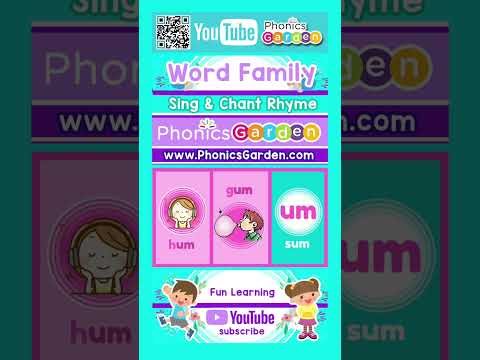 Learn the UN word family rhymes with this fun Snippety Phonics sing and chant song!