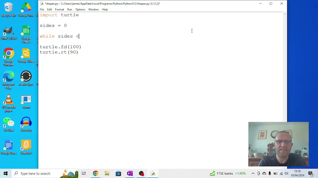 Using Python turtle to make regular polygons