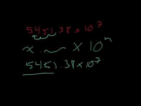 Examples of Scientific Notation