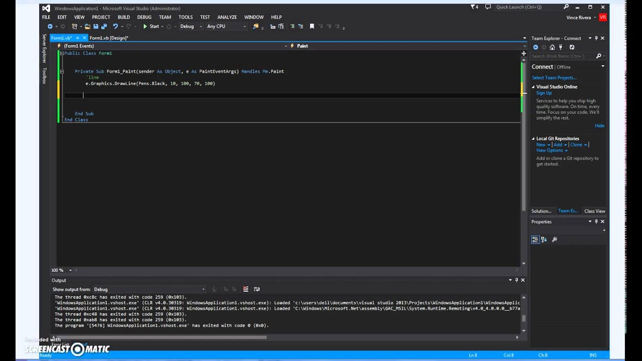 DrawLine & Polygon Tutorial for Visual Basic Part 2