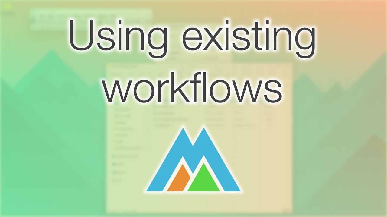 Running existing workflows in MIA