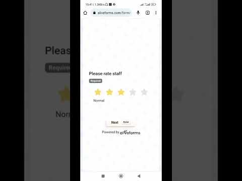 Staff Evaluation and Product Evaluation form with Conditional Questions - Aliveforms Demo