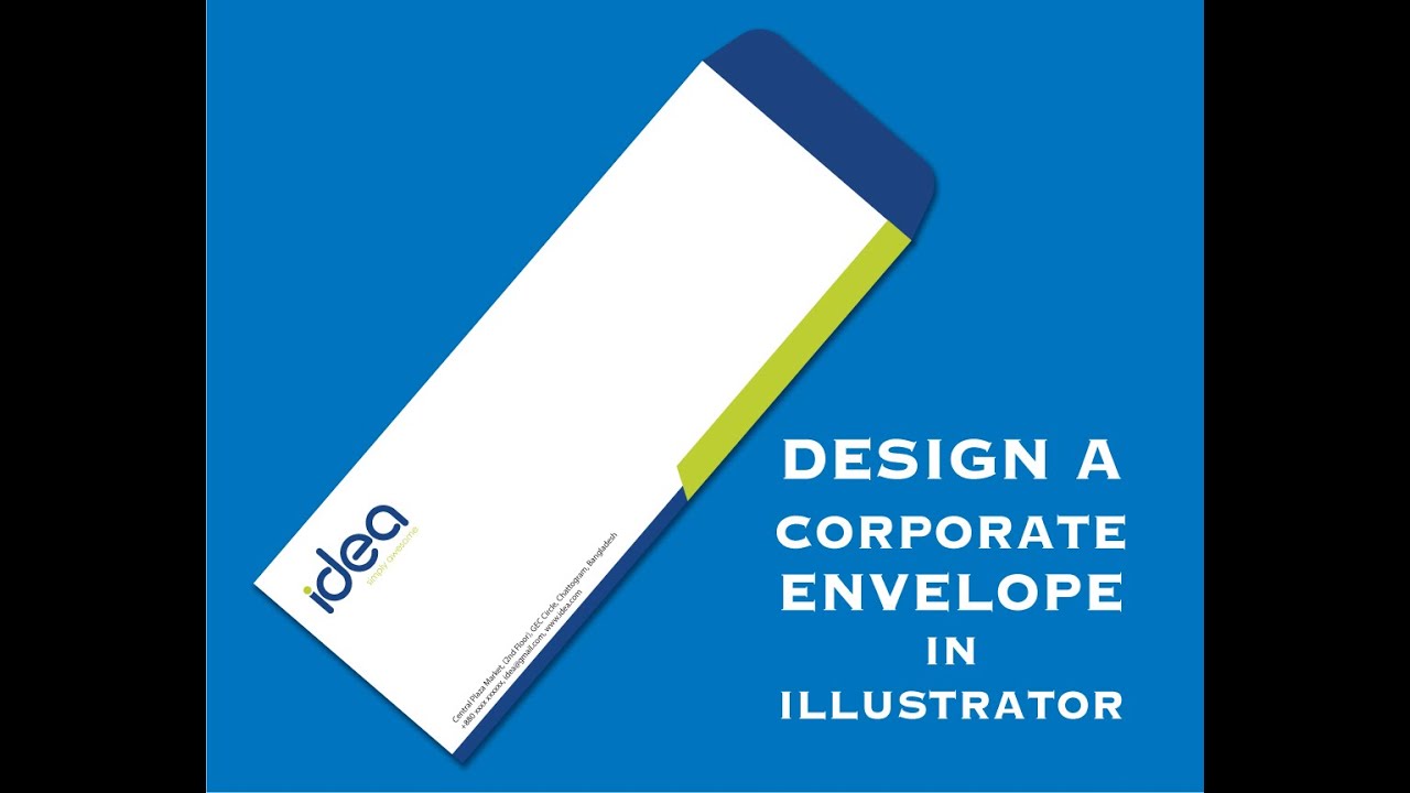 How to Create Envelope layout in illustrator | how to make envelope | envelope design in illustrator