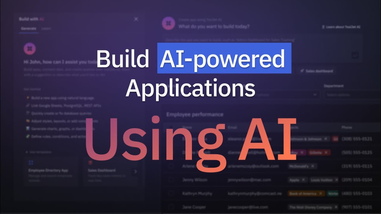 Build AI Enterprise Apps in Minutes with ToolJet! 🚀