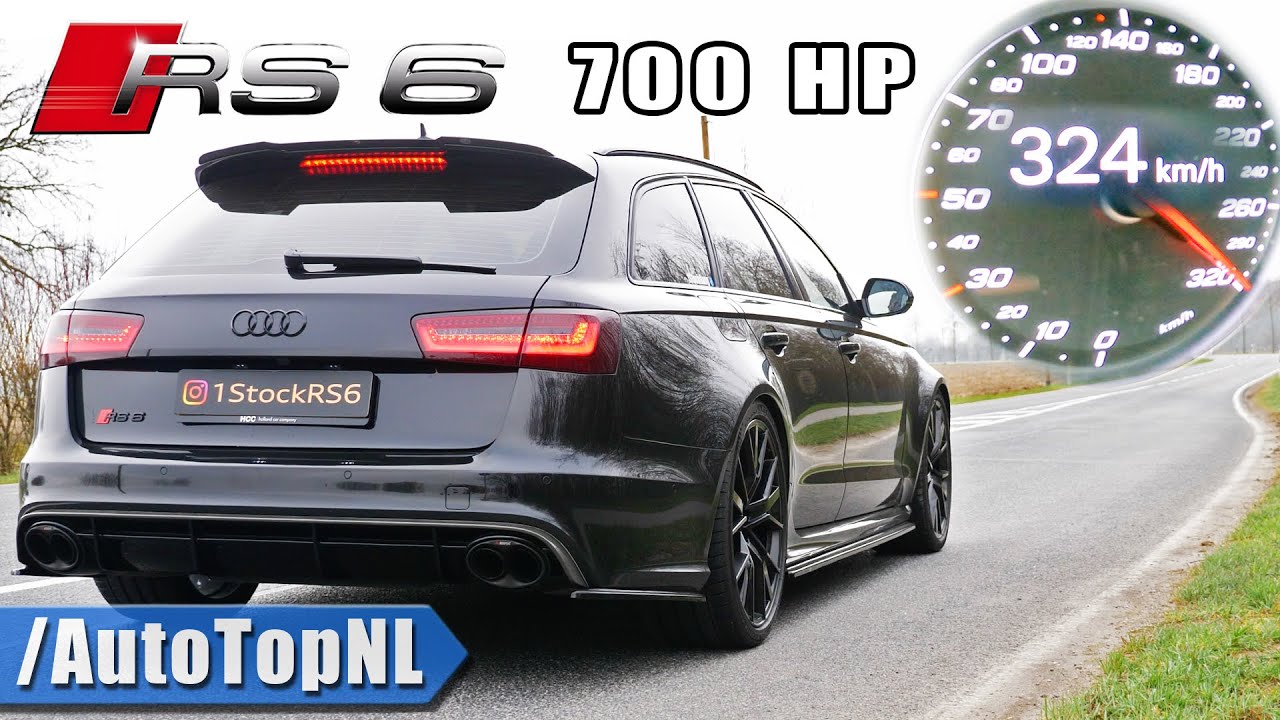 700-HP Audi RS6 Breaks the Speedometer as It Hits 198 MPH - autoevolution