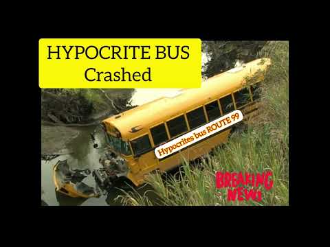 INFAMOUS YELLOW HYPOCRITE BUS Crash.....