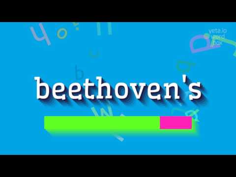 HOW TO SAY BEETHOVEN'S — SPELLING BEE STUDY LIST 2020 DIFFICULTY: THREE BEE