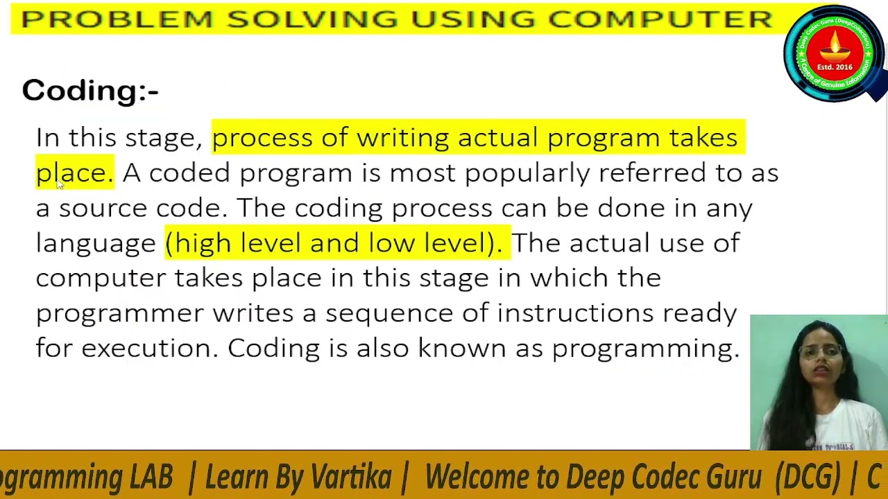 PART 1 Problem Solving Using Computer