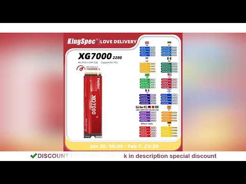 DEAL KingSpec SSD M2 NVMe 512g 1TB 2TB 4TB Ssd M.2 2280 PCIe 4.0 SD Nmve Gen4 Hard Disk Drives Inter
