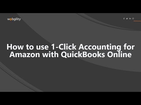 How to use 1-Click Accounting for Amazon with QuickBooks Online
