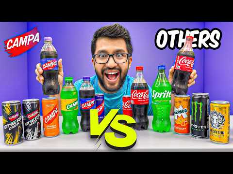Campa Cola VS Coca Cola and Others TASTE TEST !