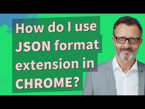 How do I use JSON format extension in Chrome?