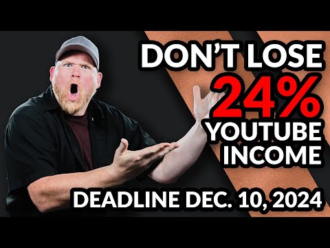 How to Resubmit Your Tax Information for Google Adsense 2024 // Deadline Dec 10 2024