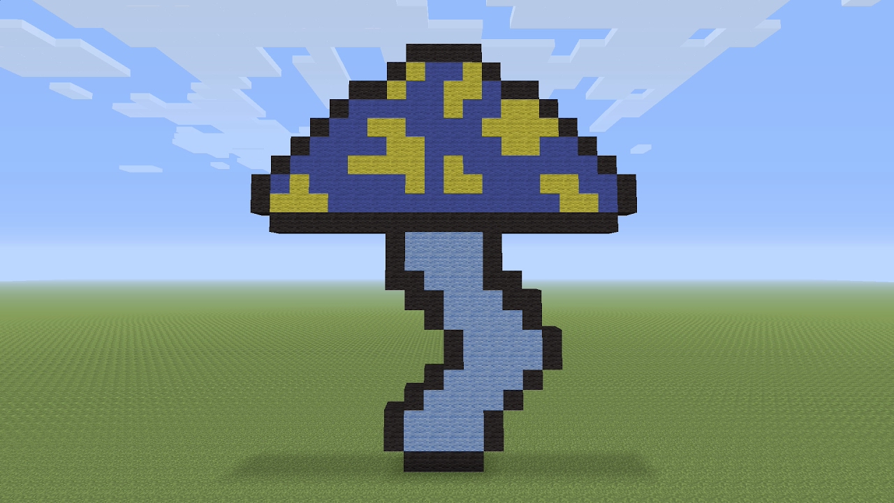 Minecraft Pixel Art - Trippy Mushroom